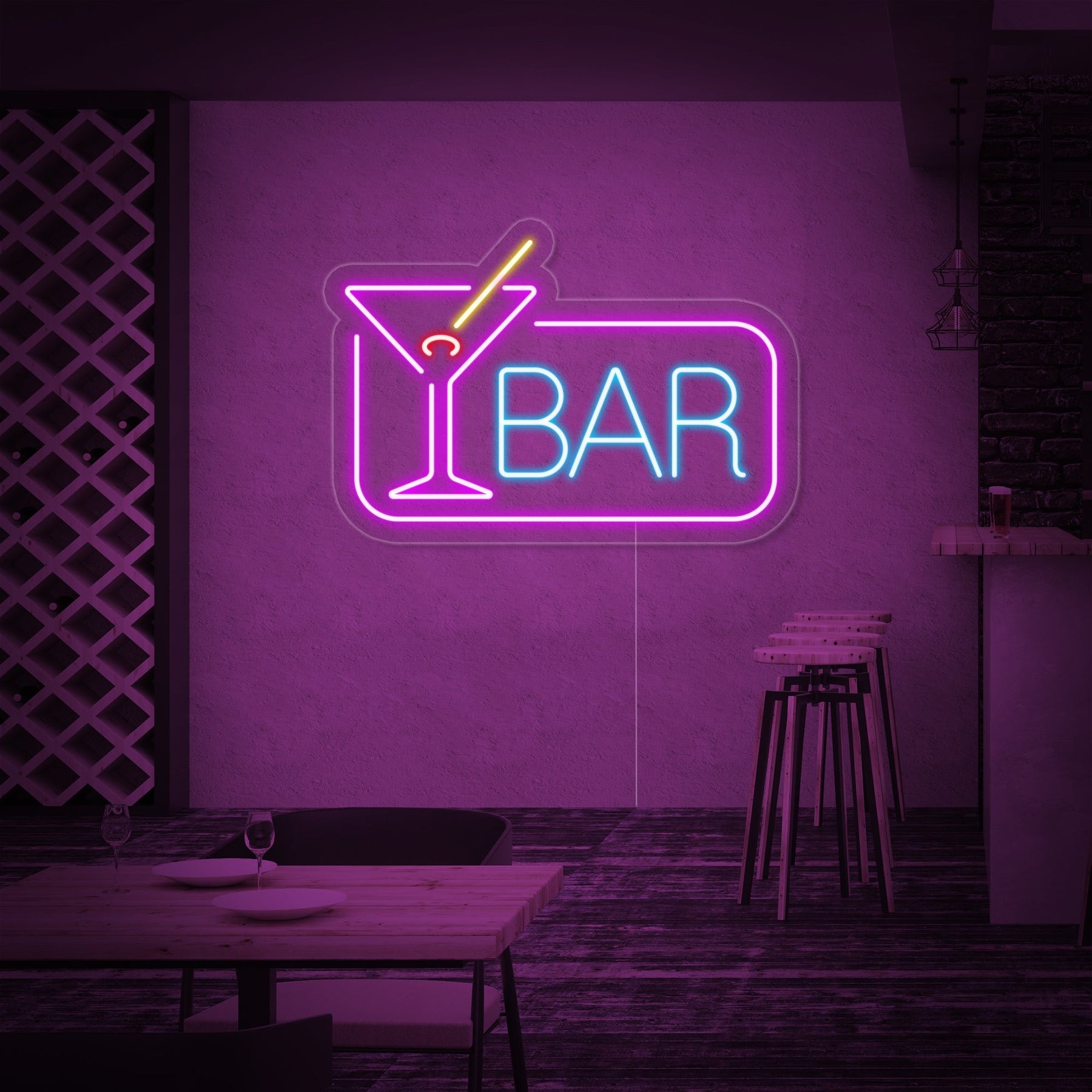 Cocktail Bar Neonskilt, Neon Skilt Bar, Neon Lys - Neonskilter ...